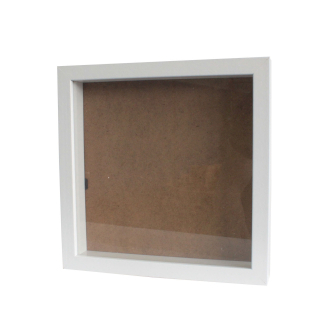 Deep Box Frame - Large Square - 25x25cm - White - Ancient Wisdom ...