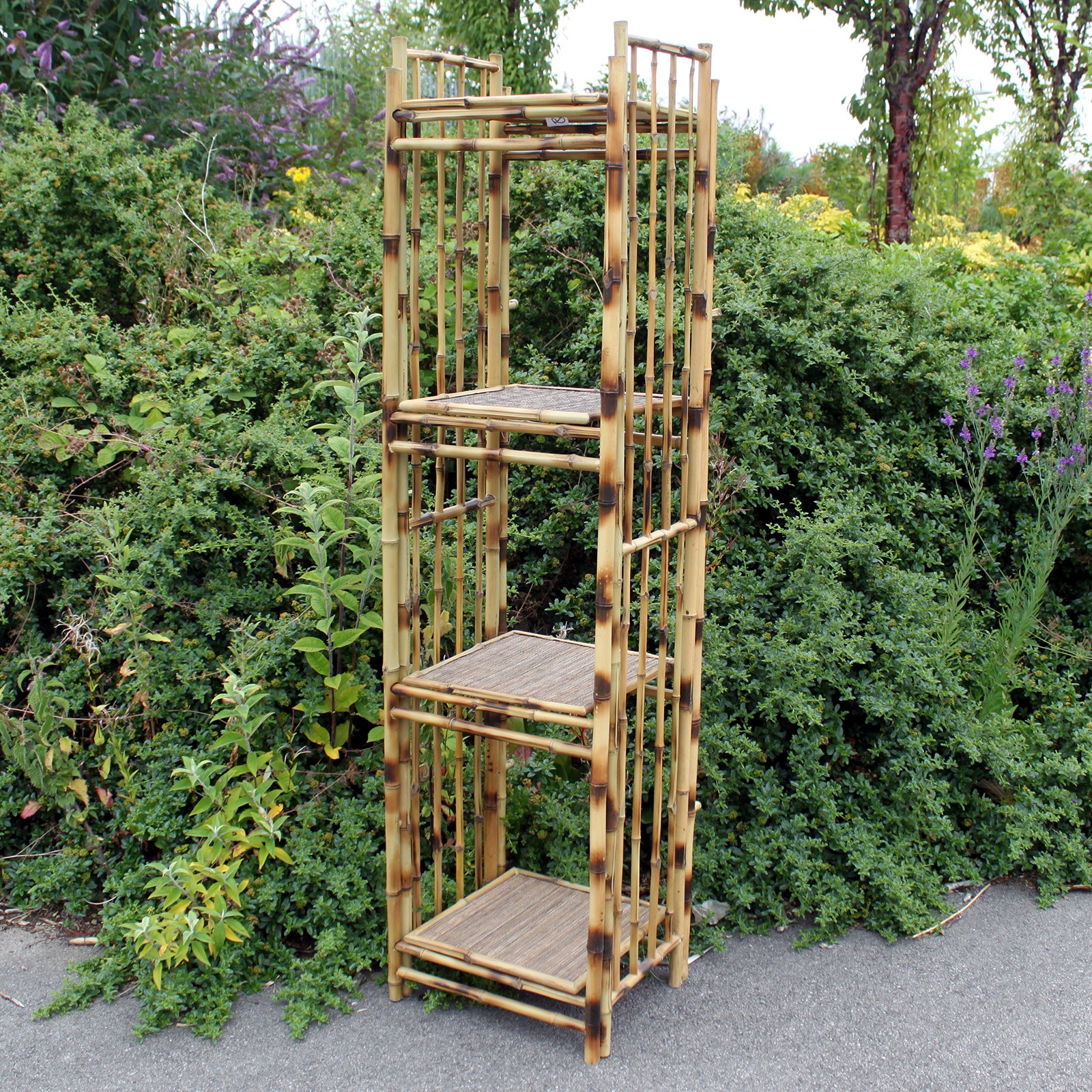 Square Bamboo Display Unit - 4 Shelf - Ancient Wisdom - Wholesale ...