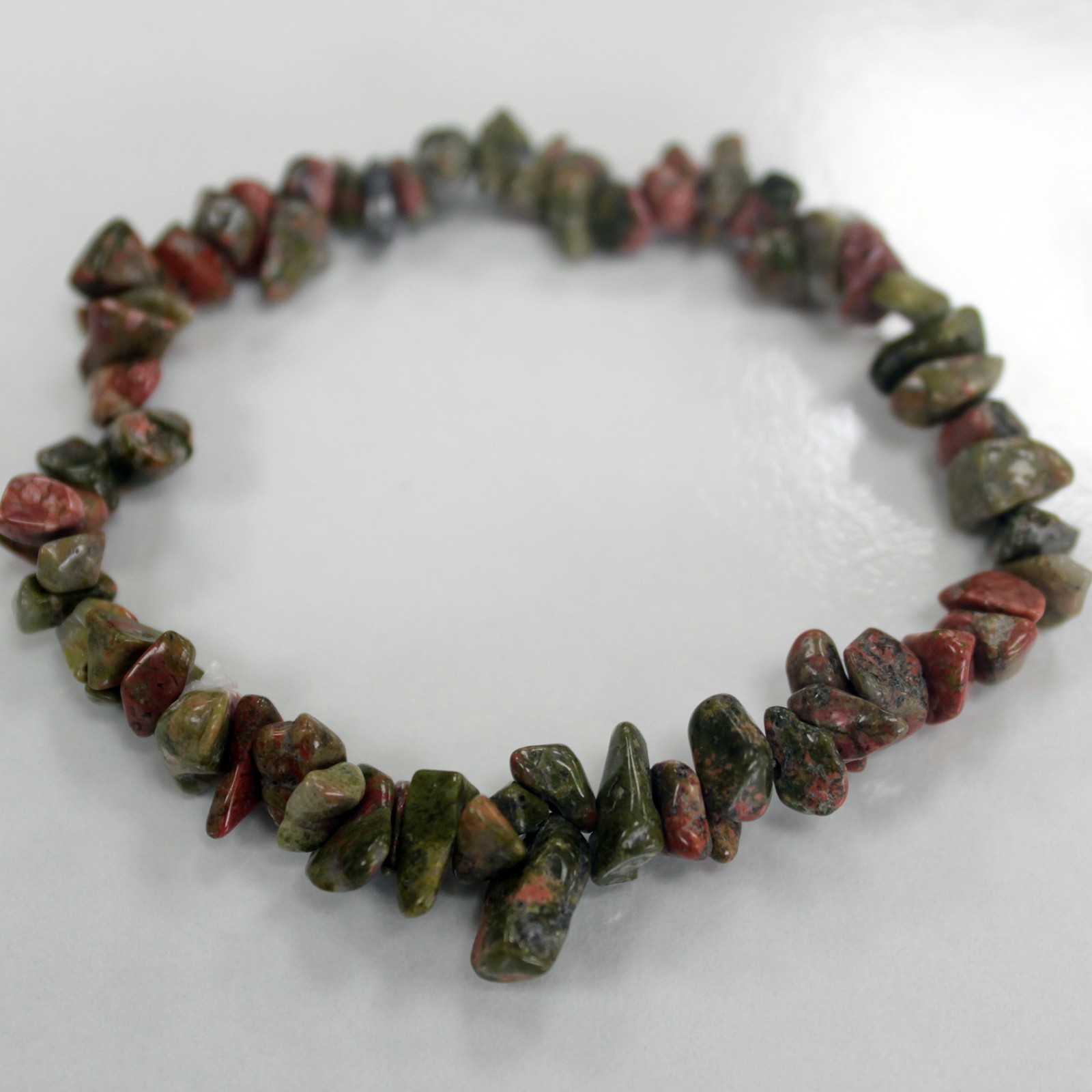Wholesale Chipstone Bracelet - Green Jasper - Ancient Wisdom Giftware